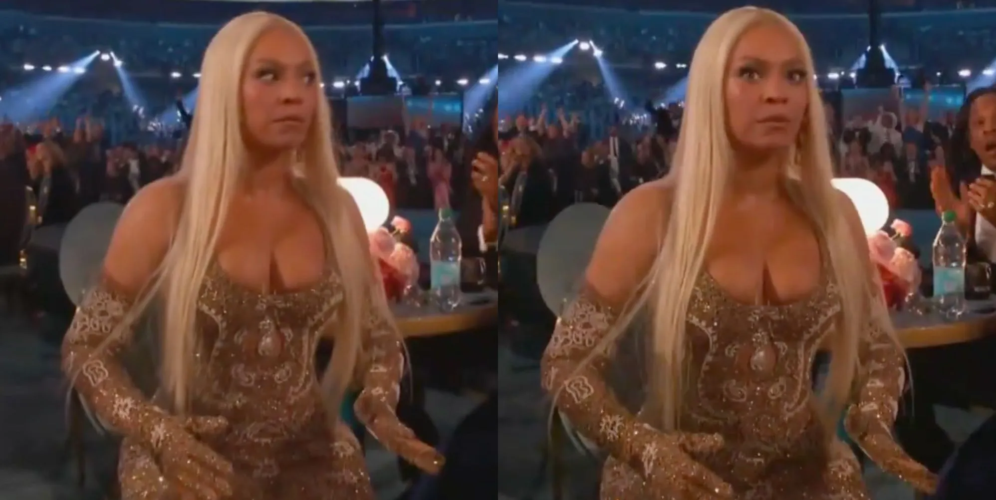 La reacción de Beyoncé al ganar Mejor Álbum de Country en los Grammy 2025 se vuelve un meme ...
